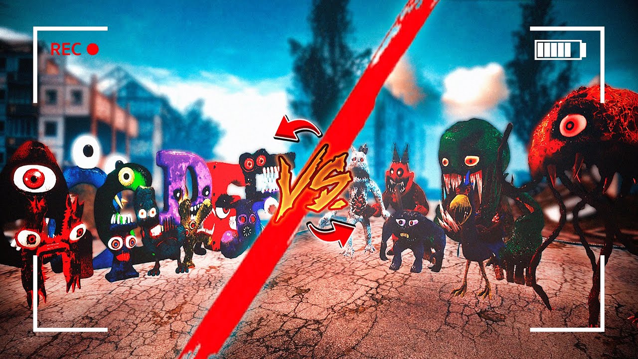 too realistic GARTEN OF BANBAN CURSED FAMALY VS ALPHABET LORE CURSED ...