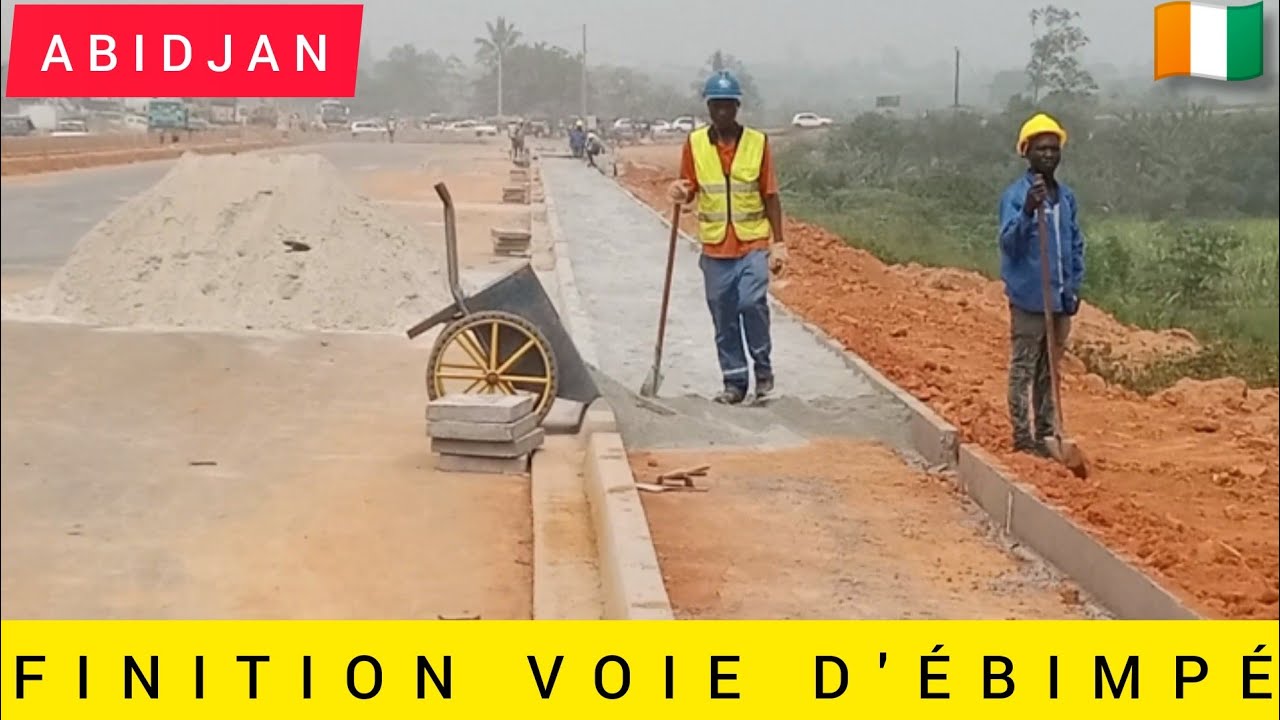 Le Bitumage De La Voie Du Stade D'Ebimpé Est En Phase Finale 🇨🇮 - YouTube