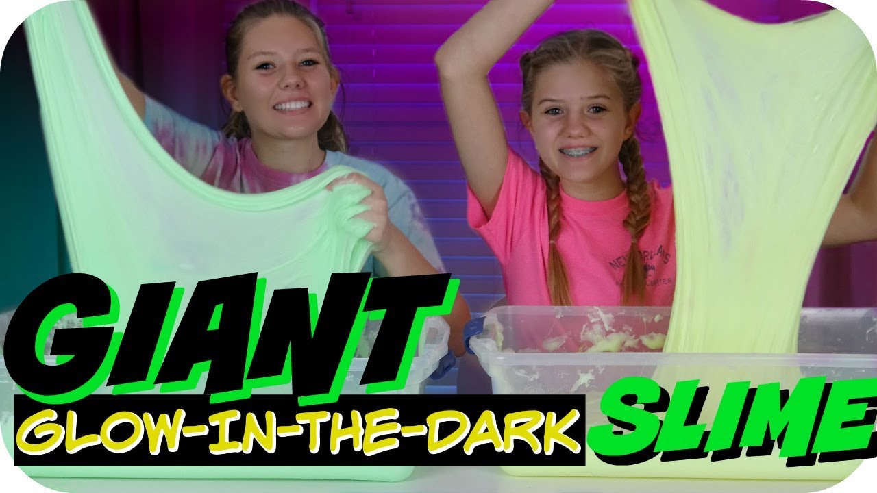 GIANT FLUFFY SLIME || GLOW IN THE DARK SLIME TUTORIAL || Taylor and ...