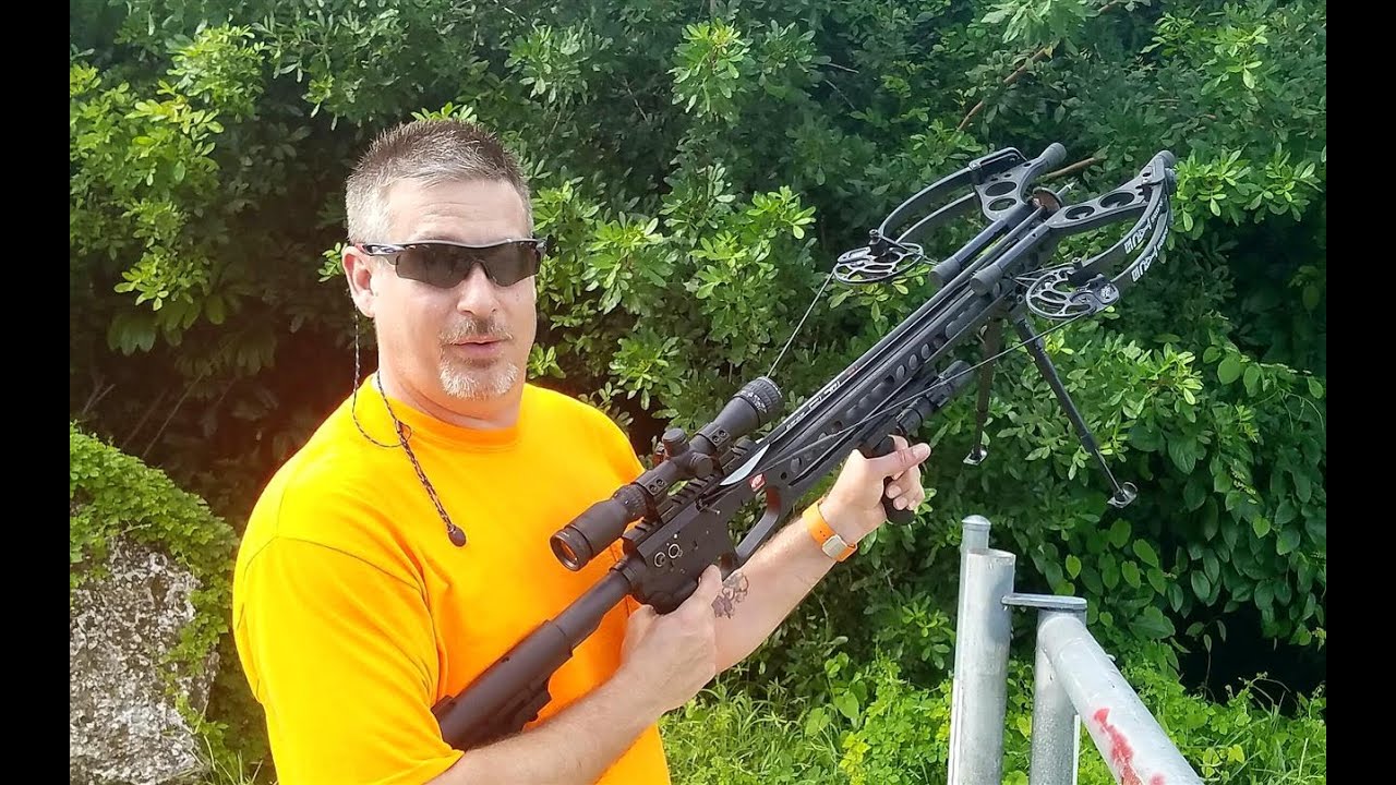 PSE Tac 15 Tactical Crossbow. 100 yard shot. GoPro. A day in the field ...