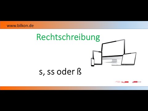 Rechtschreibung: s, ss oder ß - YouTube