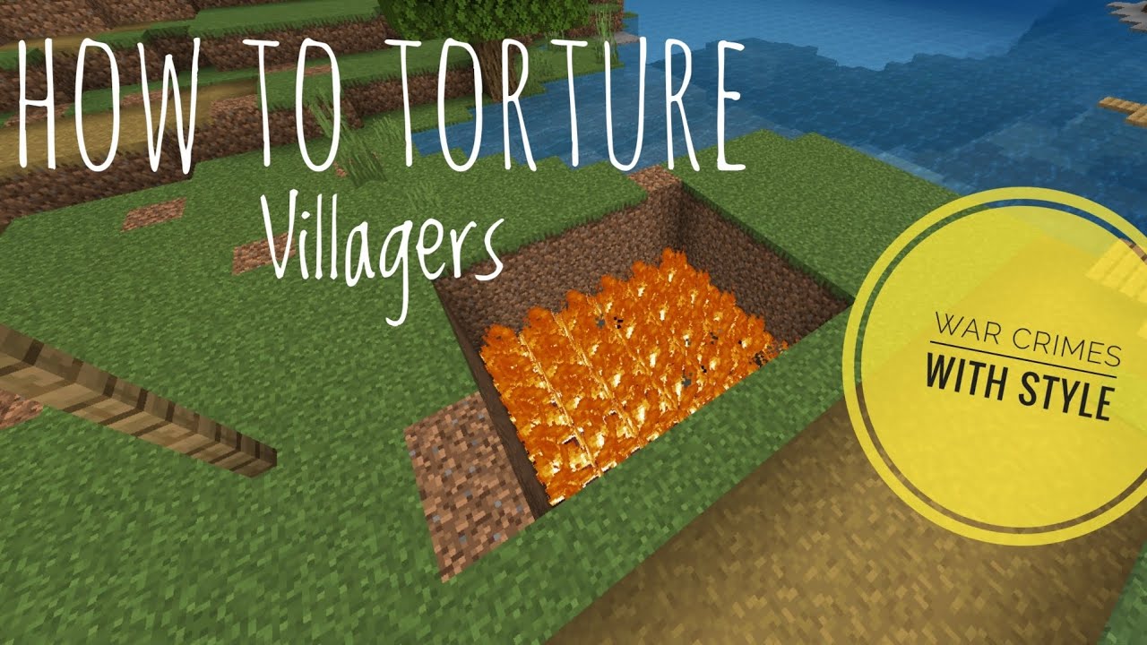 How To torture villagers (Minecraft/MCPE - YouTube