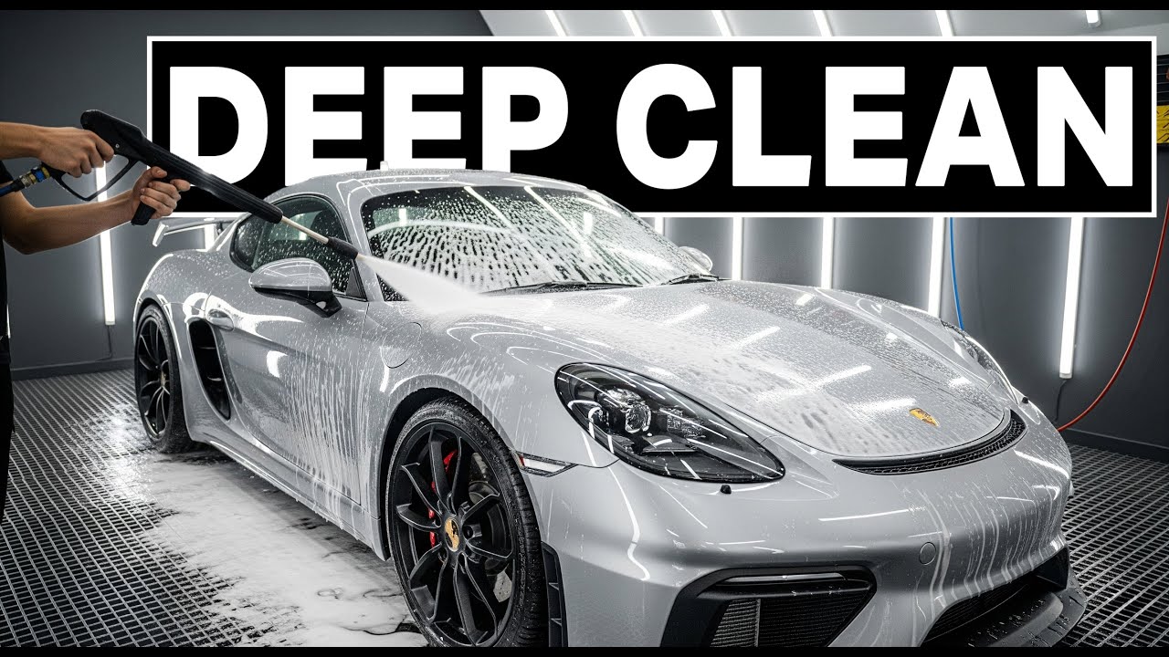 Ultimate Car Wash & Deep Cleaning for Porsche 718 Cayman | Full Spa ...