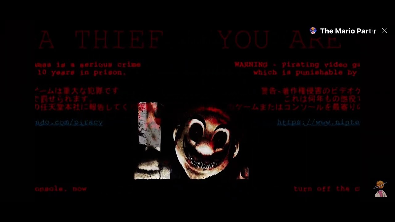 Fake Super Mario Odyssey Anti Piracy Screen - YouTube