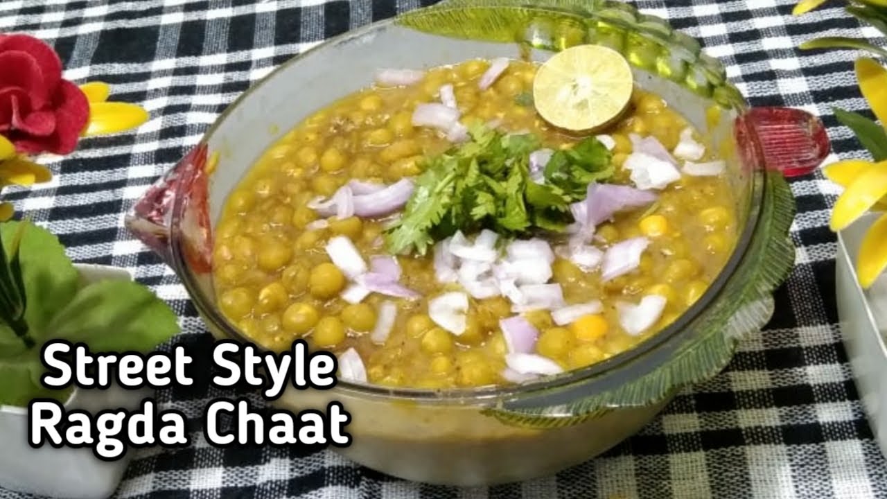 Ragda Chaat Recipe | मुंबई स्ट्रीट फूड रगड़ा चाट रेसिपी | Ragda Recipe ...