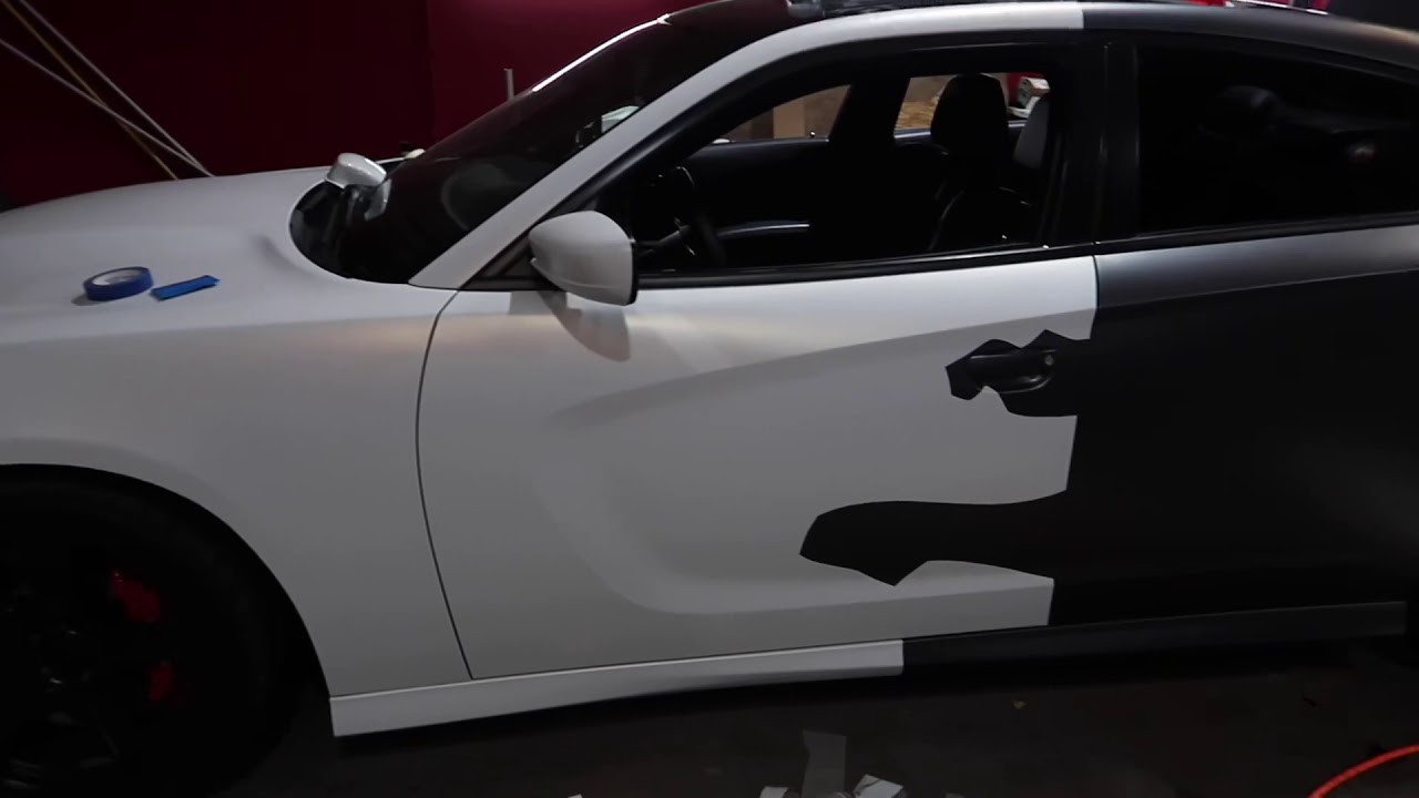 SICK HELLCAT CHARGER GETTING WRAP - YouTube
