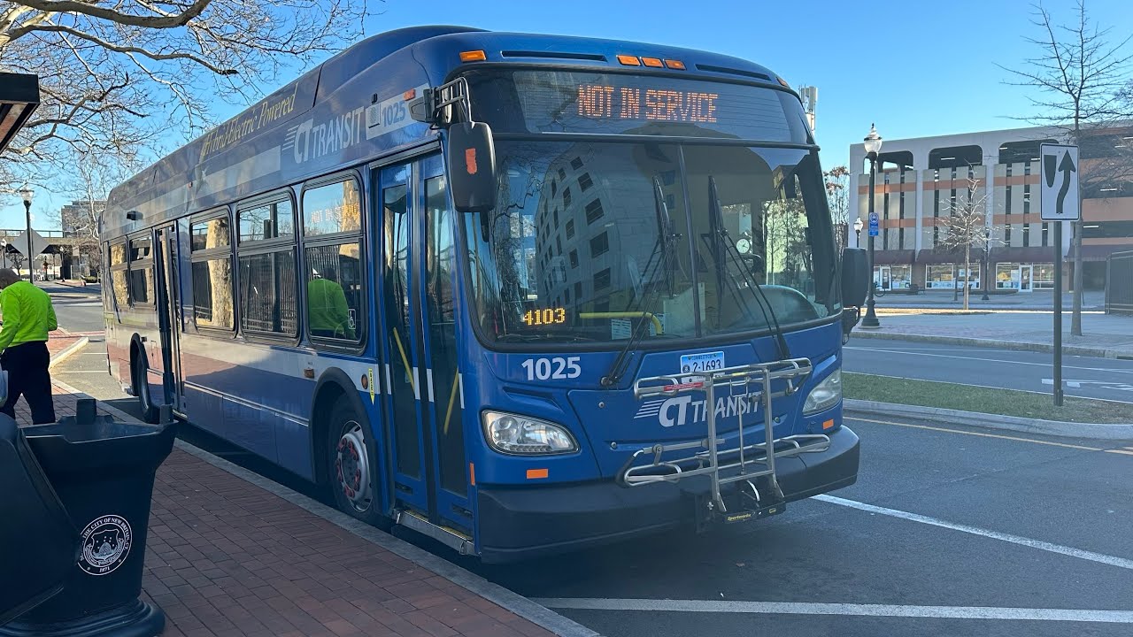 CTtransit 2010 New Flyer Industries XDE40 #1025 Ride on route 41 - YouTube