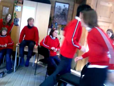 Retarded musical chairs in english class - YouTube