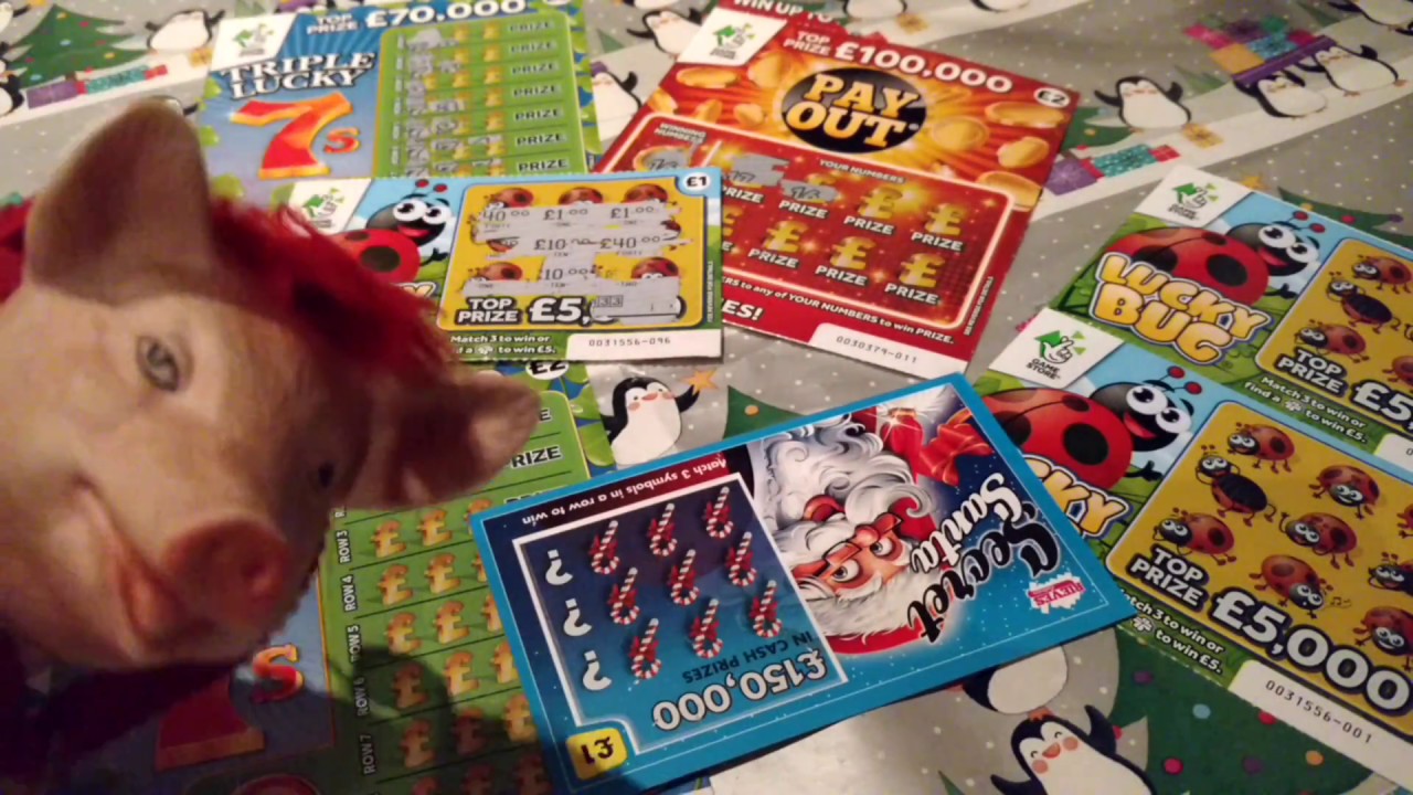 Scratchcard Bonus Game...Triple 7...PAY OUT...LUCKY BUG..& Secret Santa ...