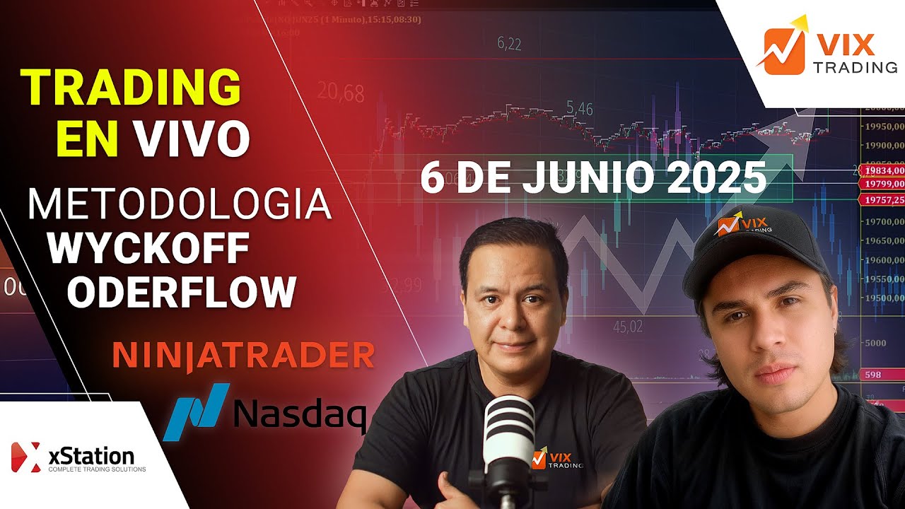 TRADING EN VIVO 6 de Junio del 2025 | MÉTODO WYCKOFF + ORDER FLOW | LIVE ⚠️ - YouTube