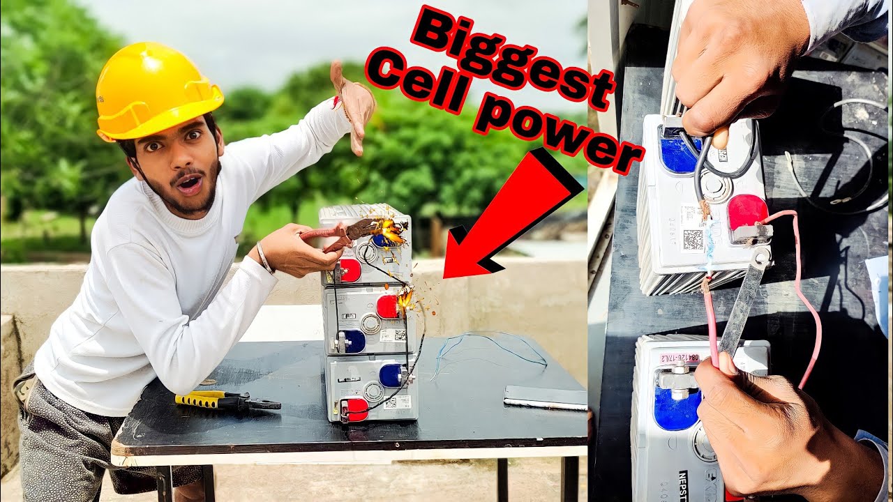 World Biggest Cell Power 🔋सबसे बड़ा सेल बैटरी की पावर 😱@mpsexperiment ...