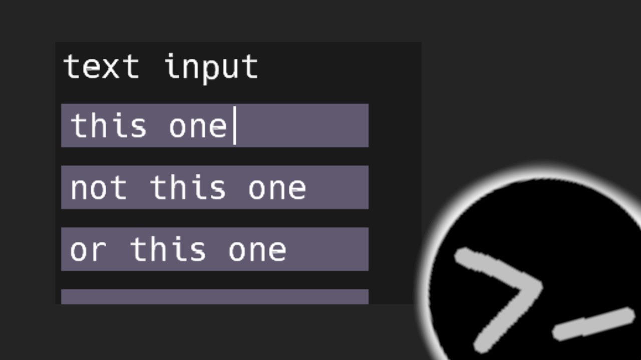 Text input boxes from scratch. Widget focus, key mapping, widget ...