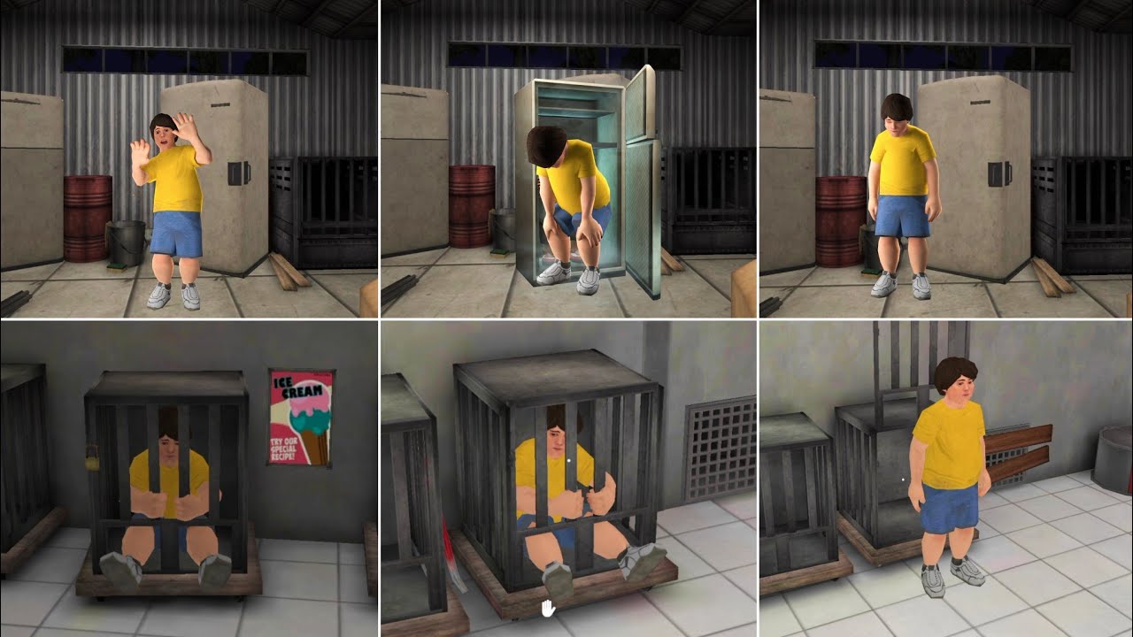 Ice Scream 1 2 3 4 5 6 J Brown's All Caught Escapes - YouTube