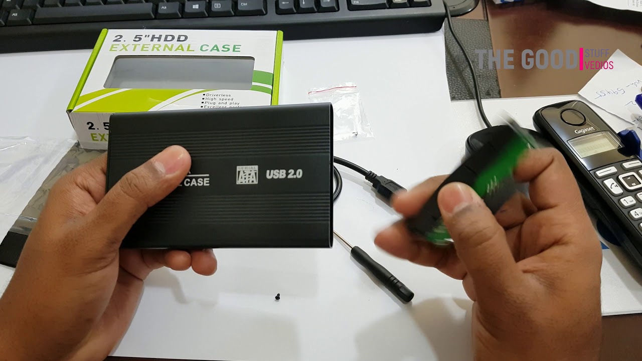 2.5" SATA HDD External Case Enclosure - Unboxing & Preview (From Souq ...