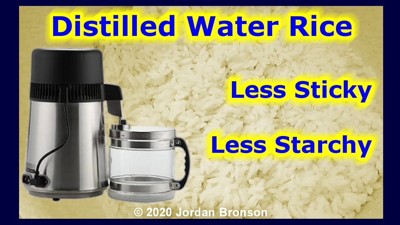 Cooking Rice In Distilled Water - LESS Starchy + LESS Sticky - Taste ...