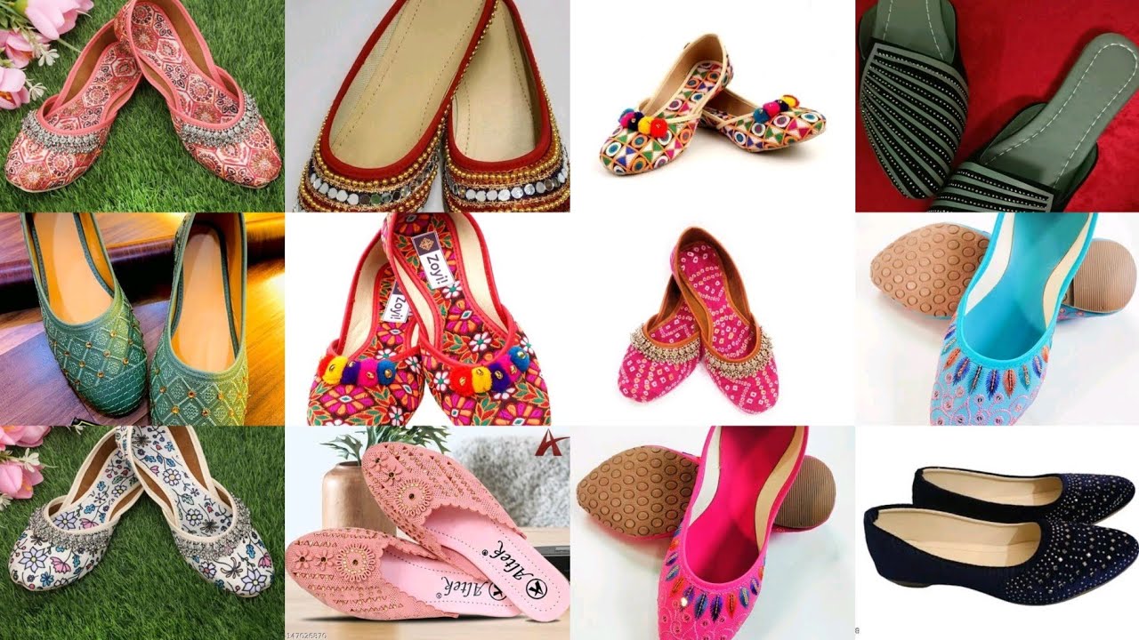 Punjabi Juris Designs / Beautiful Jutis design / Mojari Design / Juti ...