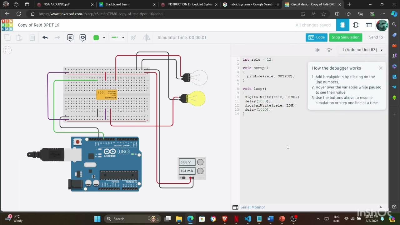 Arduino DPDT - YouTube