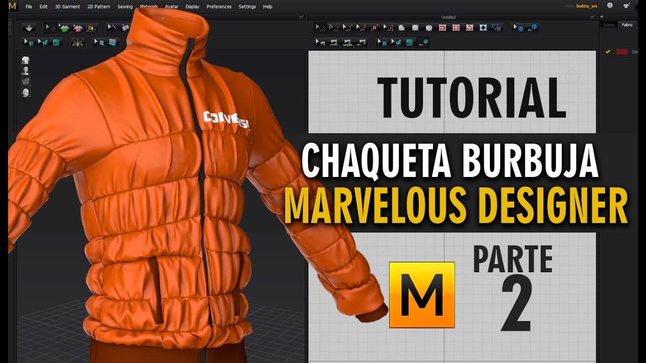 Tutorial chaqueta burbuja en Marvelous Designer ::: Parte 2 - YouTube