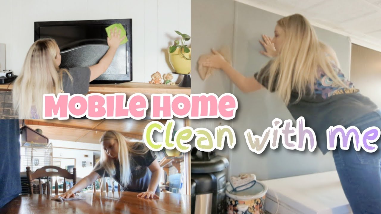 SINGLE WIDE MOBILE HOME CLEAN WITH ME | UPDATE ON JOHNNIE | CLEANING ...