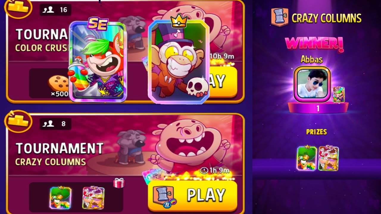 Match master crazy columns rainbow tournament se foxy roxy eazy win ...