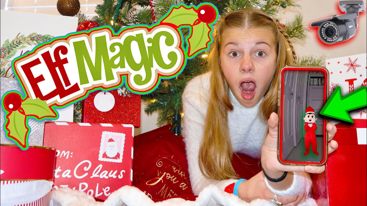 Elf CAUGHT Moving On Security Camera Trying To ESCAPE Our House! - YouTube