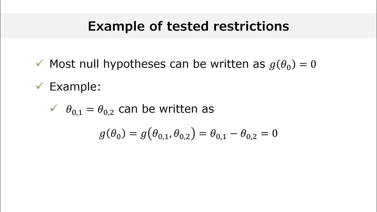 The Wald Test Explained In 3 Minutes Youtube