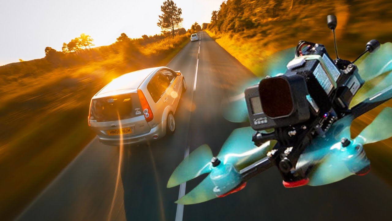 FPV Drone Car Chasing, Dorset - YouTube