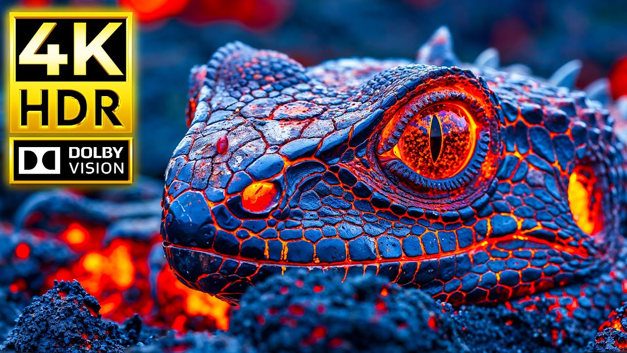 COLORFUL CREATURES 4K HDR | with Cinematic Sound (Colorful Animal Life ...