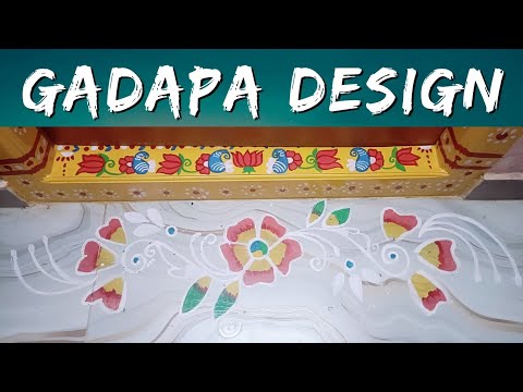 Gadapa Design | Main Door Frame Painting | DIY Rangoli | Gadapa Muggu ...