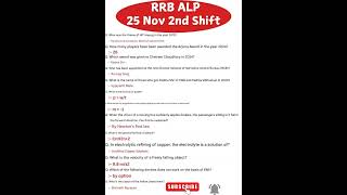 Rrb Alp Exam Analysis 2024 25 Nov 1st Shift Exam Review Rrb Alp Cbt 01 ...
