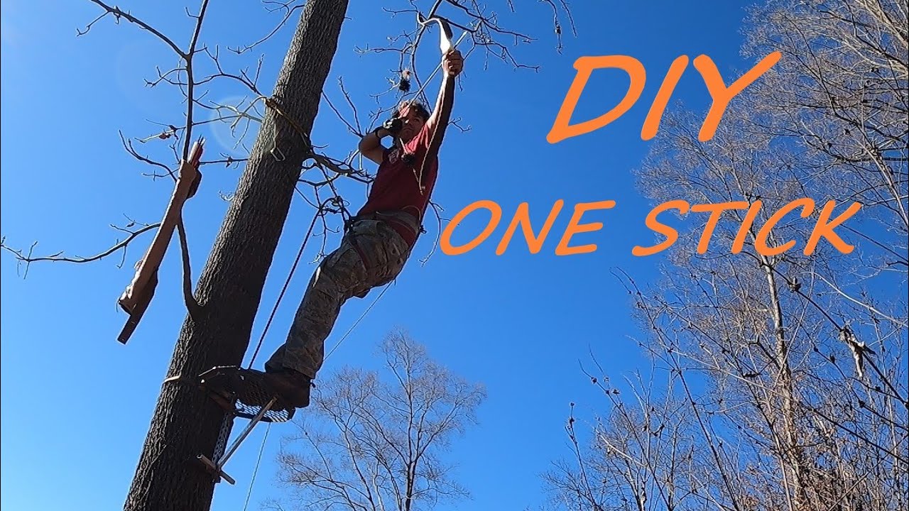 DIY One Stick Tree Stand How To - YouTube