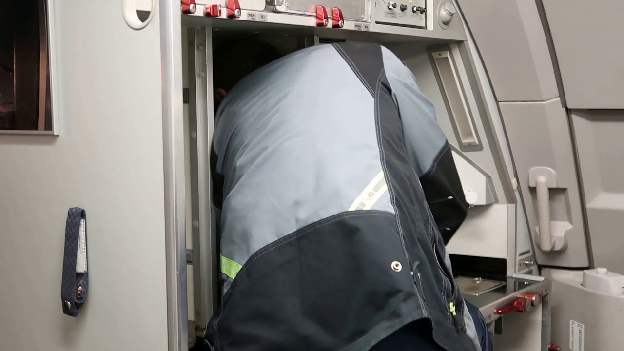 Airbus-320 Galley Water Filter Access - YouTube