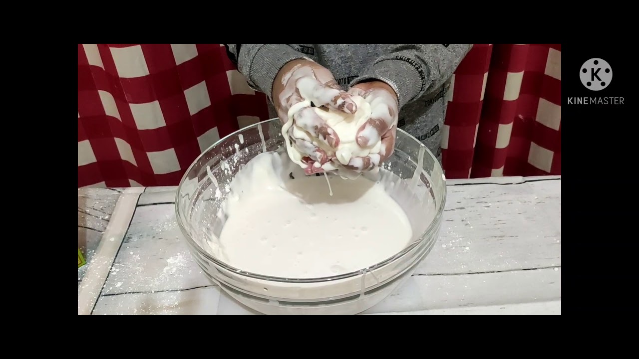 How to make Oobleck ( Non Newtonian Fluid ) - YouTube