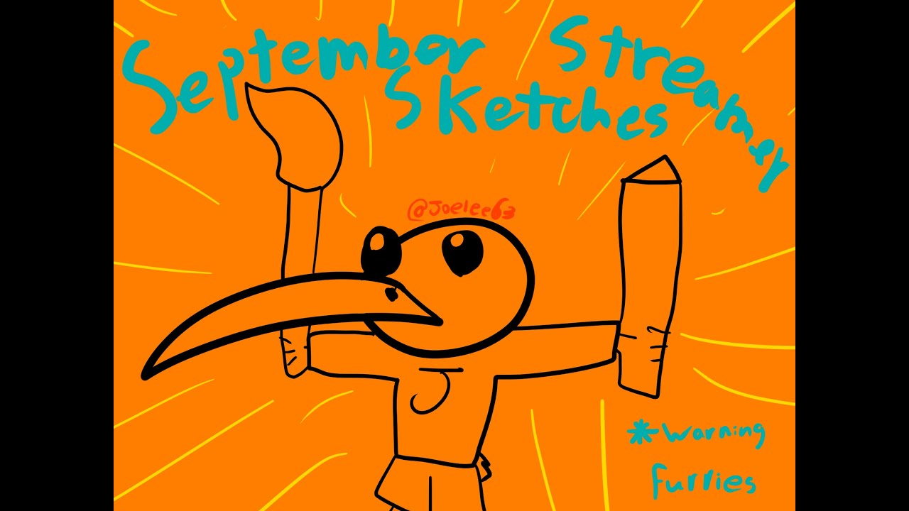 September Streamer Sketches (Self Made Art Challenge) - YouTube