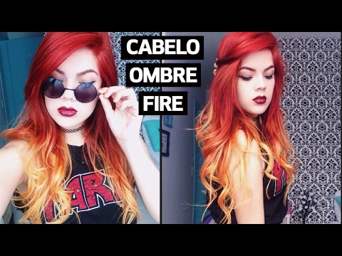Cabelo ruivo "OMBRE FIRE" - Como fazer, tintas e manutenção - YouTube