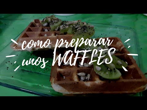 como preparar unos WAFFlES con malteada Herbalife (receta) - YouTube