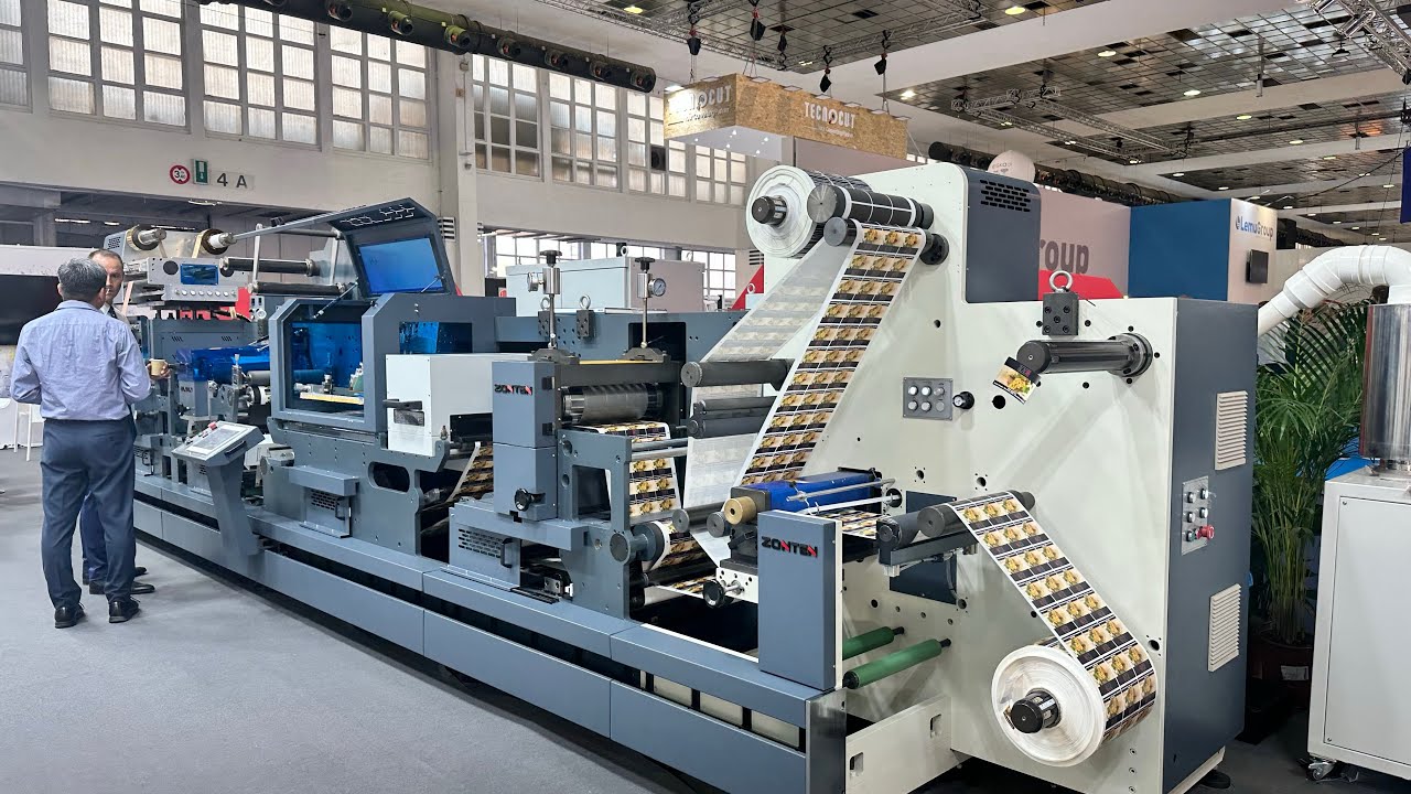 ZMQ-370 converting machine, hot foil stamp, cold foil flexo vanish ...