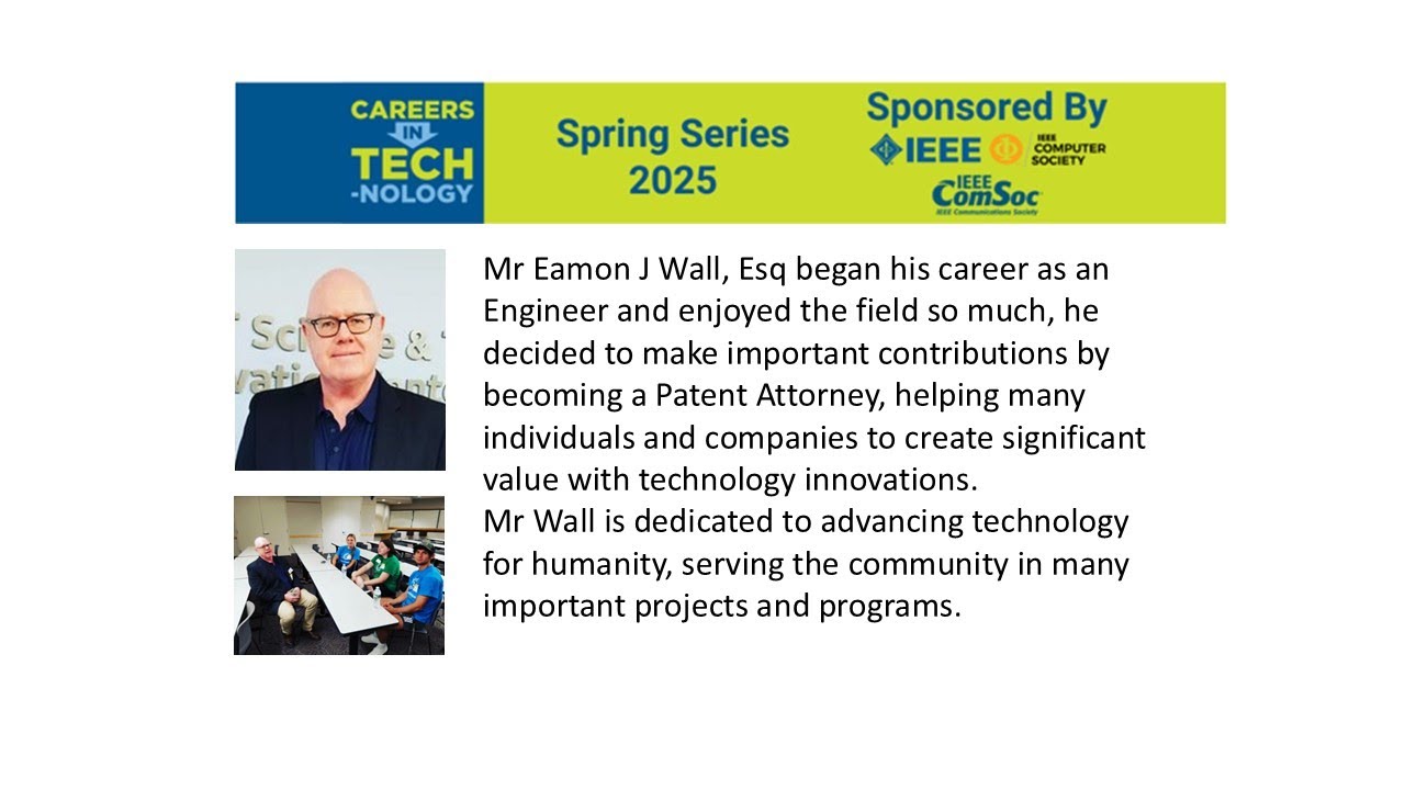 Mr Eamon J Wall Esq Careers in Technology 4 Feb 2025 - YouTube