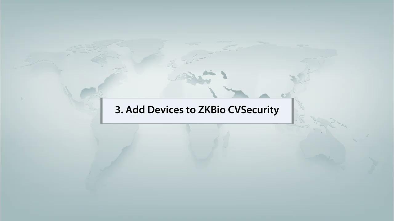 ZKBio CVSecurity Tutorial - ZKBio CVSecurity Tutorial - Basic ...