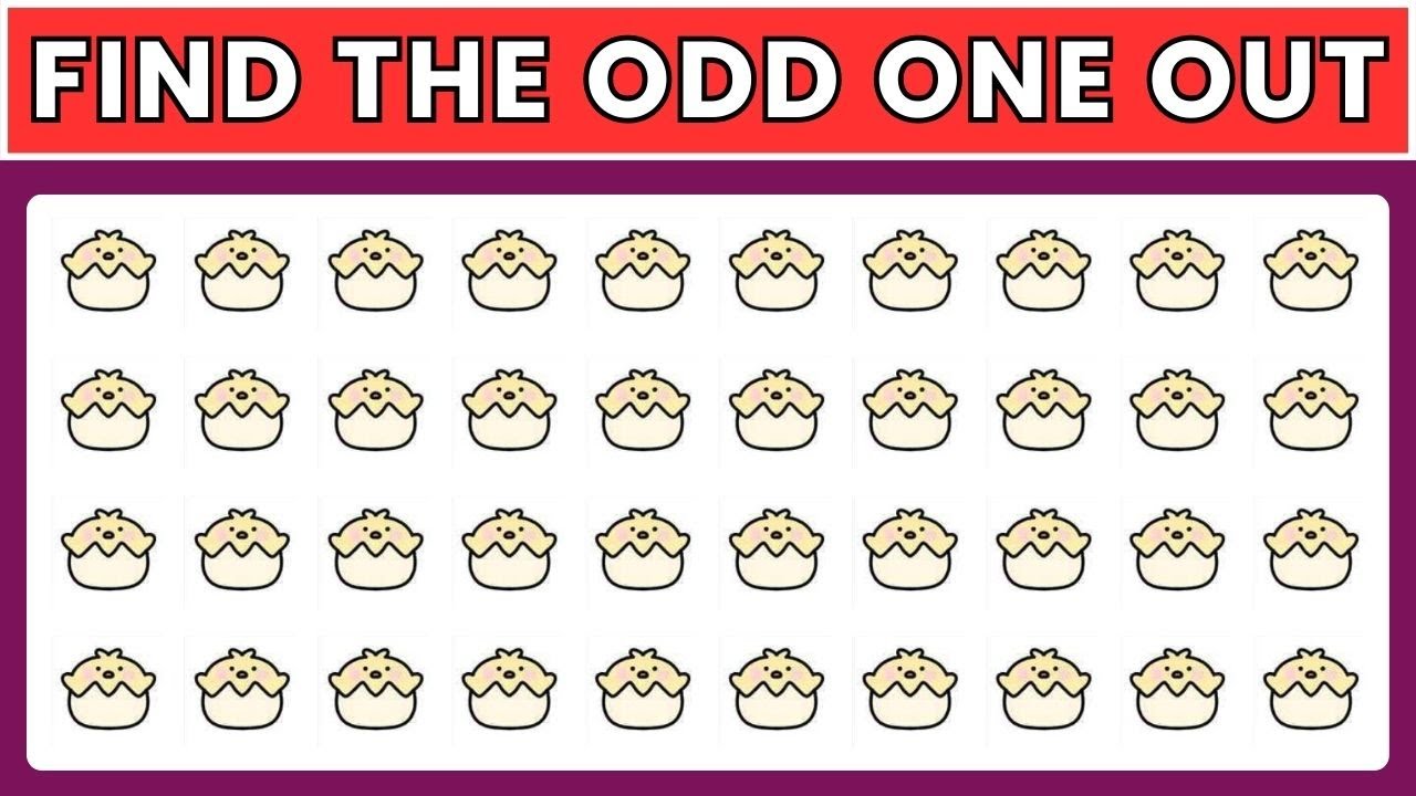 Doodle Cute Sticker Quizzes Can You Find The Odd One - YouTube