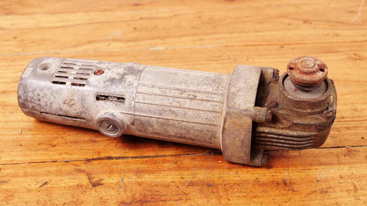 Restoration of Old Angle Grinder - YouTube