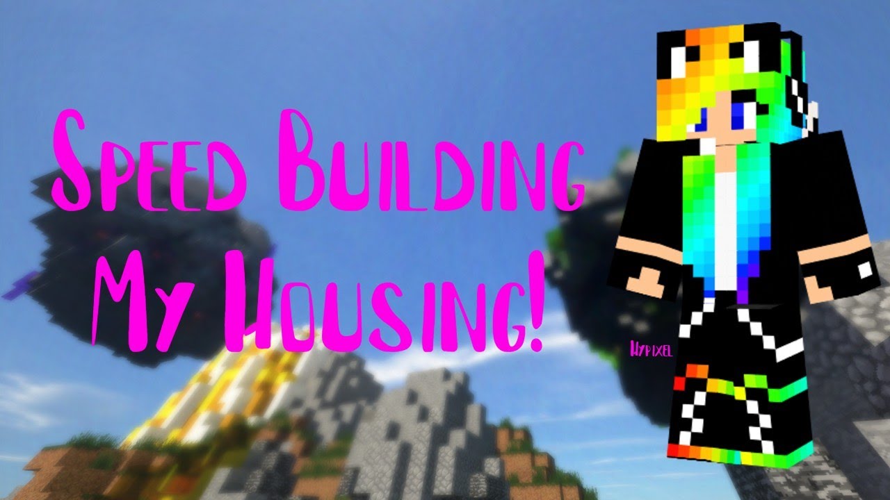 Minecraft PC:Speed building my house on Hypixel Housing - YouTube