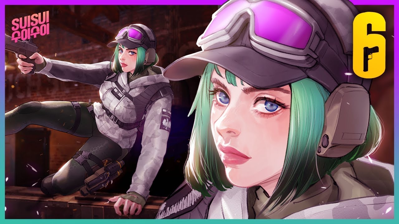 Drawing ELA💫 in R6S | Rainbow Six Siege Speedpaint | SUISUI - YouTube