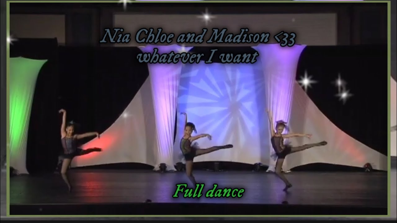 Nia Chloe And Maddie - Whatever I Want (EDITED FULL SOLO) - YouTube