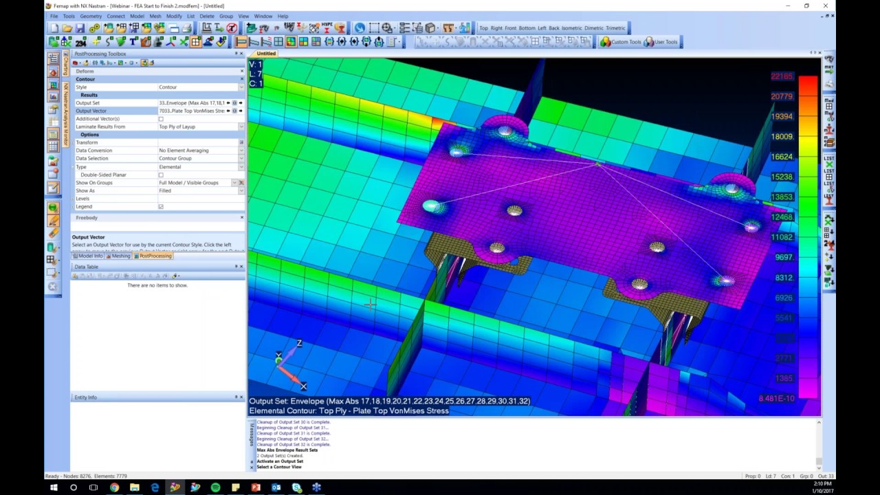 FEA Modeling from Start to Finish Part 2: Postprocessing - YouTube
