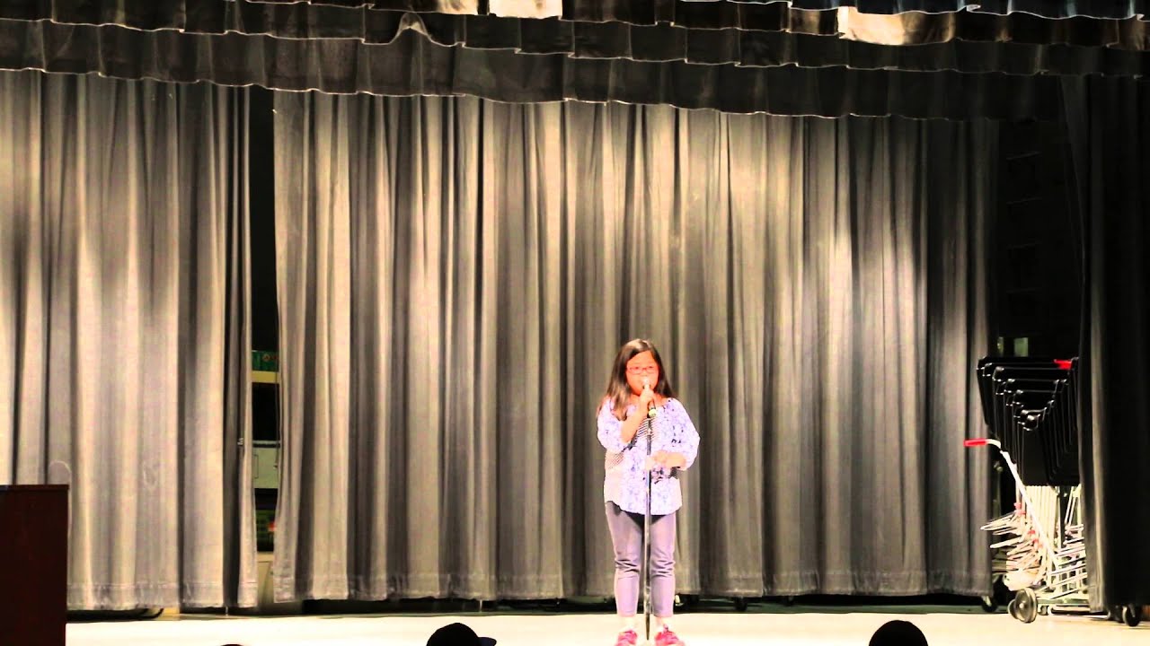 arlene hein elem school talent show audition 2014 - YouTube