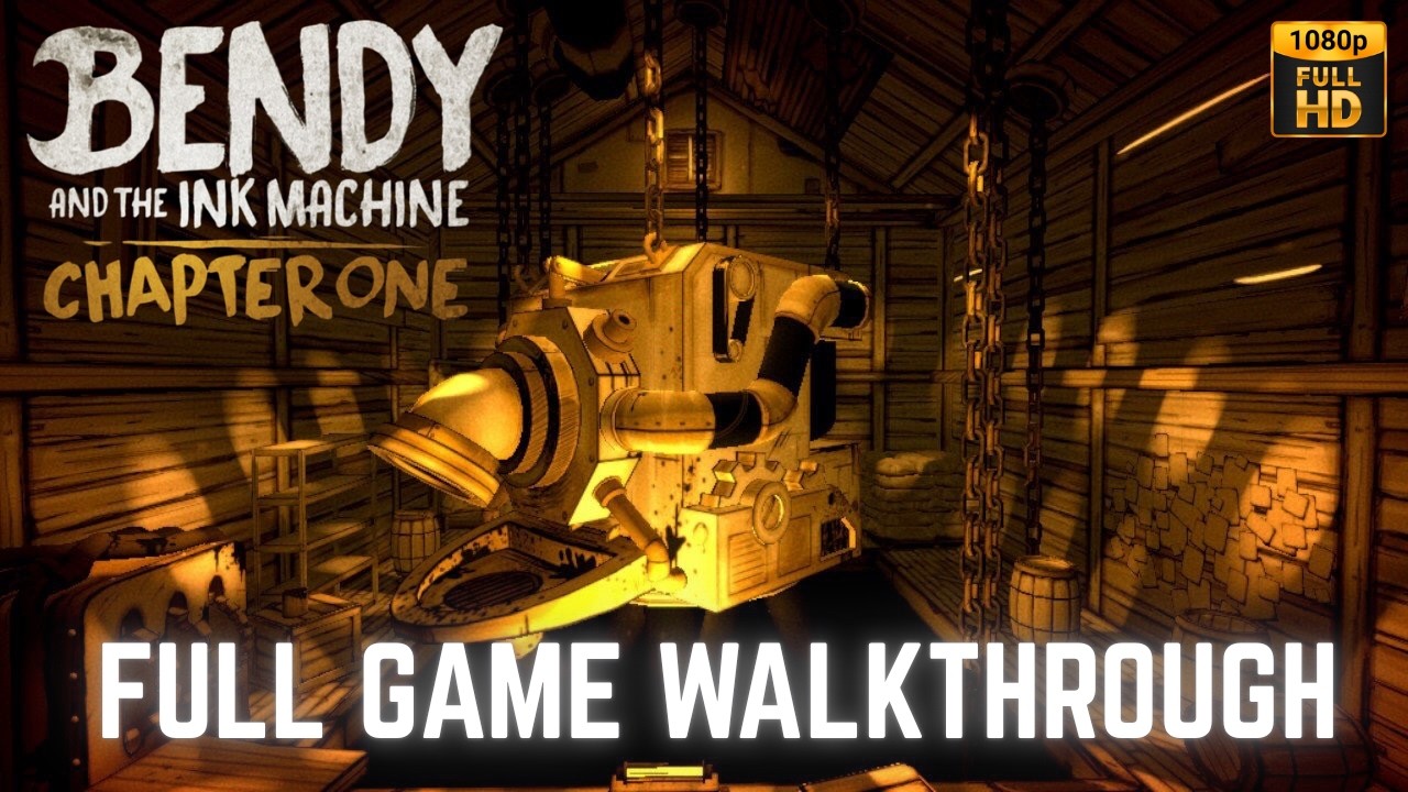 Bendy and the Ink Machine Full Walkthrough - Chapter 1 - YouTube