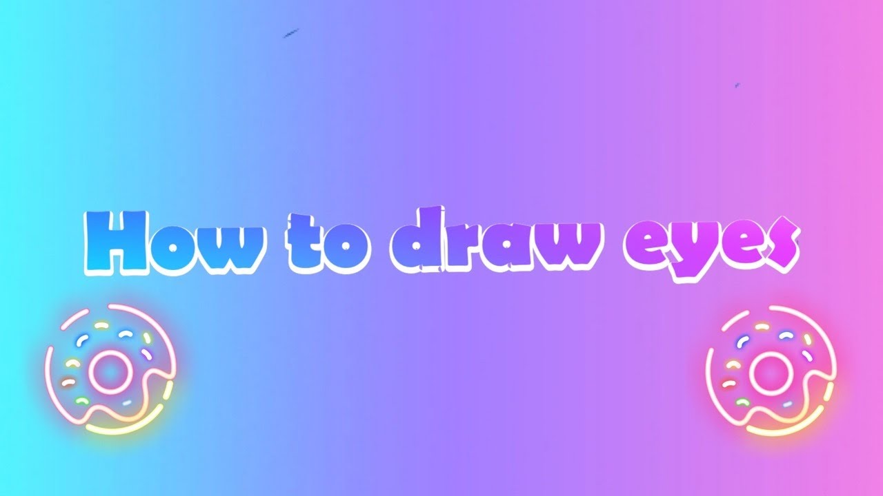 How to draw cut eyes for anething - YouTube