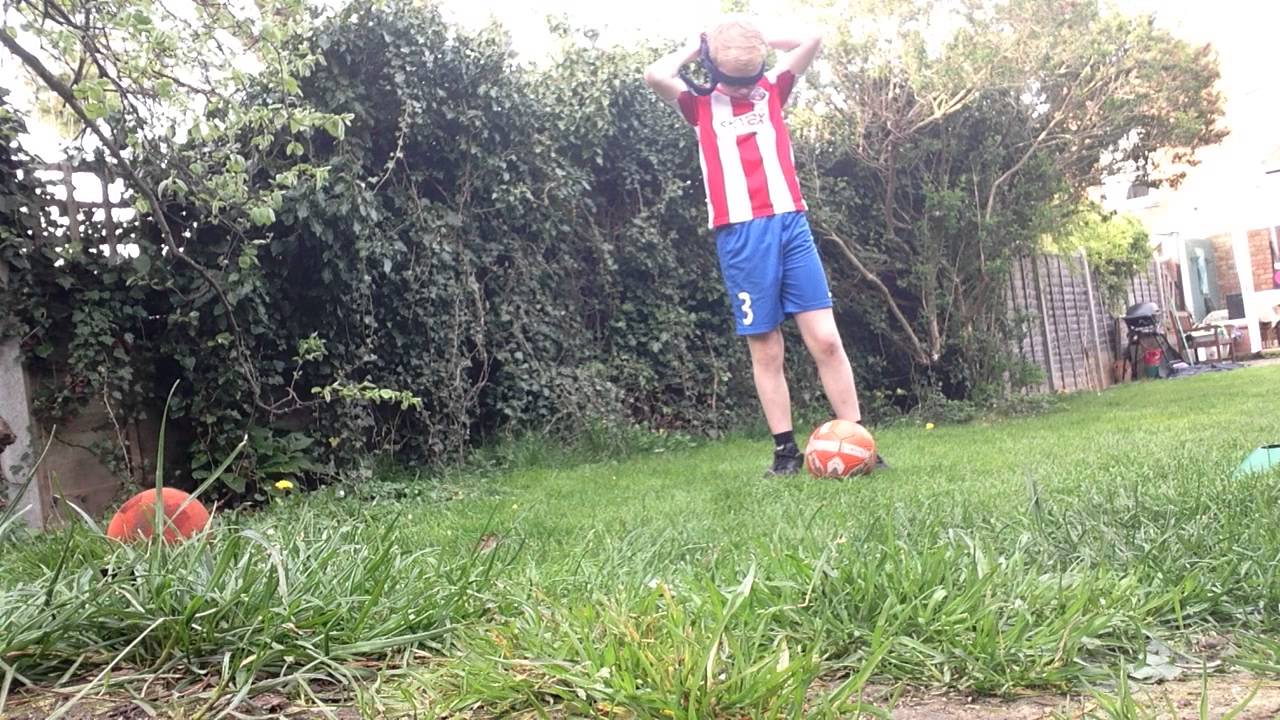 Blindfolded Football - YouTube