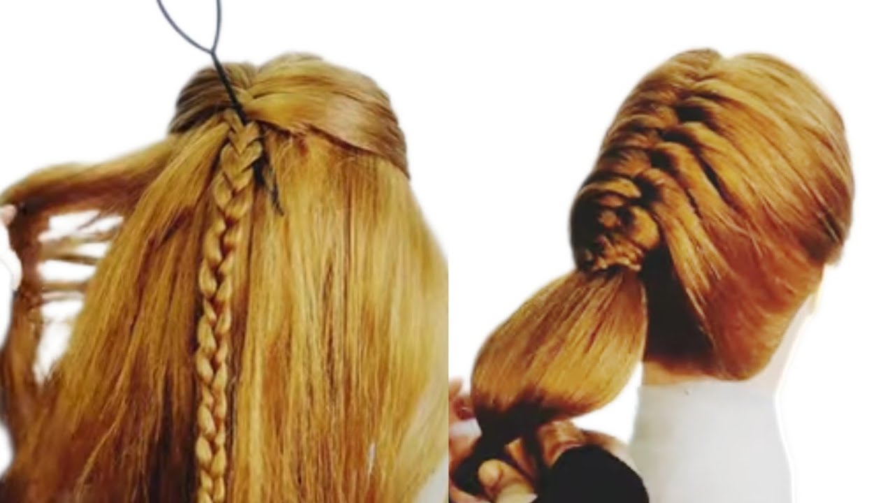 messy bun trick || easy hairstyles || updo hairstyles || wedding ...